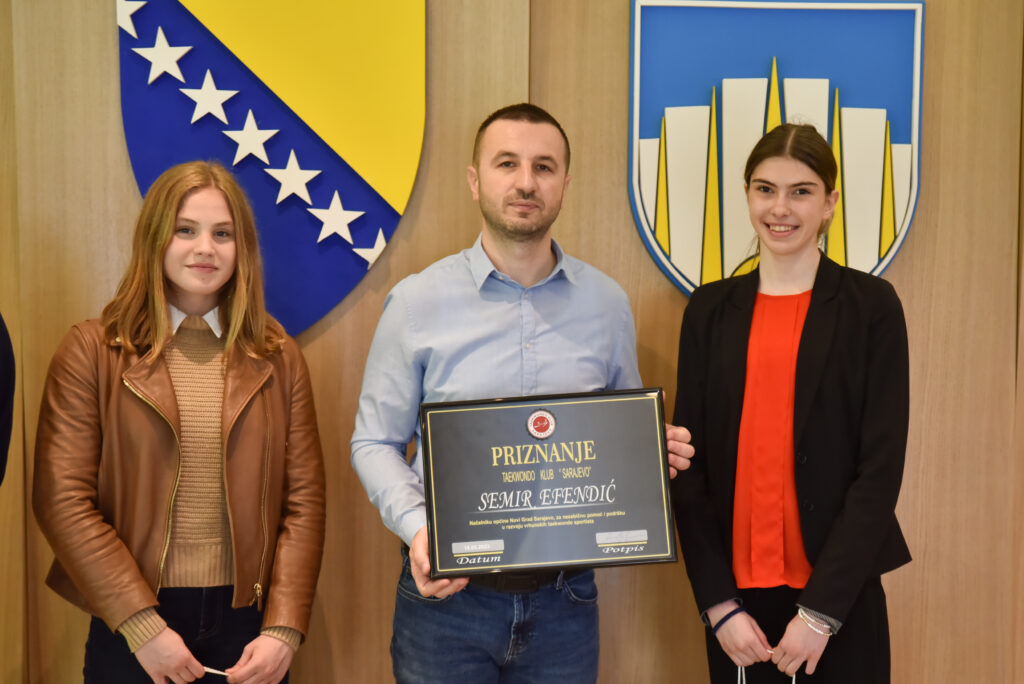 Prijem za bh. rekorderku u plivanju Iman Avdić i prvakinju u taekwondou ...